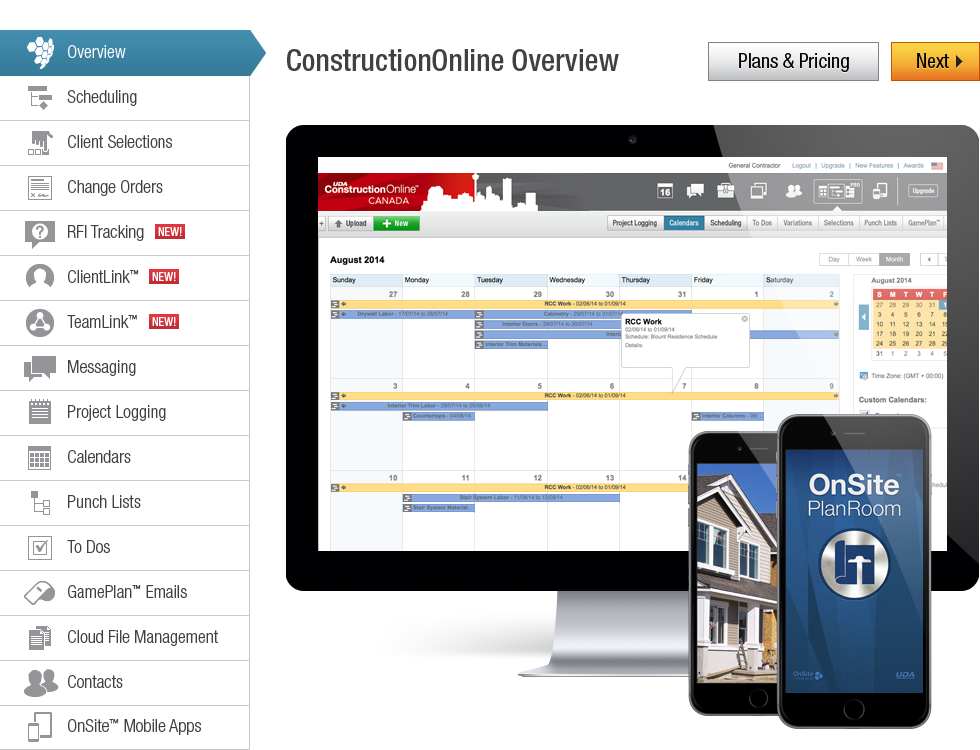 UDA ConstructionOnline™ Canada - Online Construction Software - Tour of ...