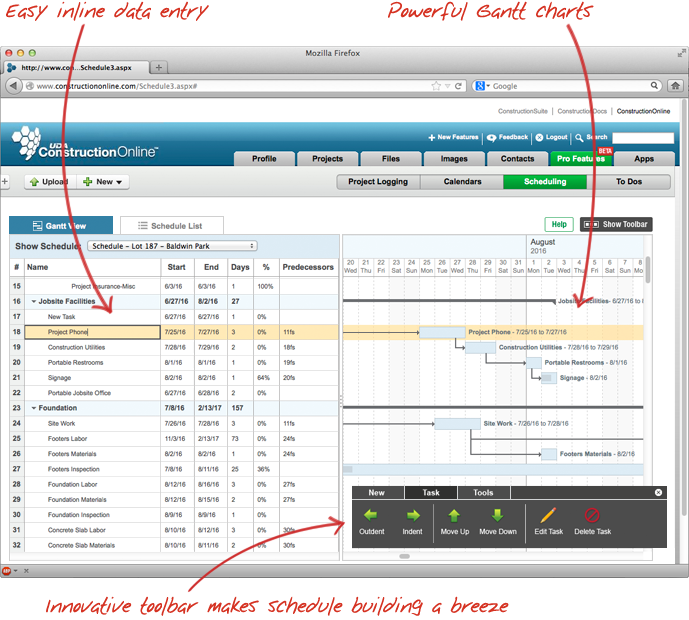 UDA ConstructionOnline™ Canada - Online Scheduling - Tour of Features