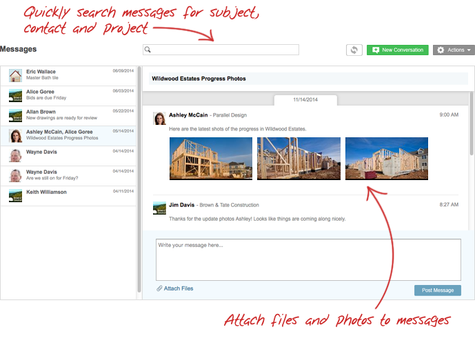 UDA ConstructionOnline™ UK - Construction Messaging - Tour of Features